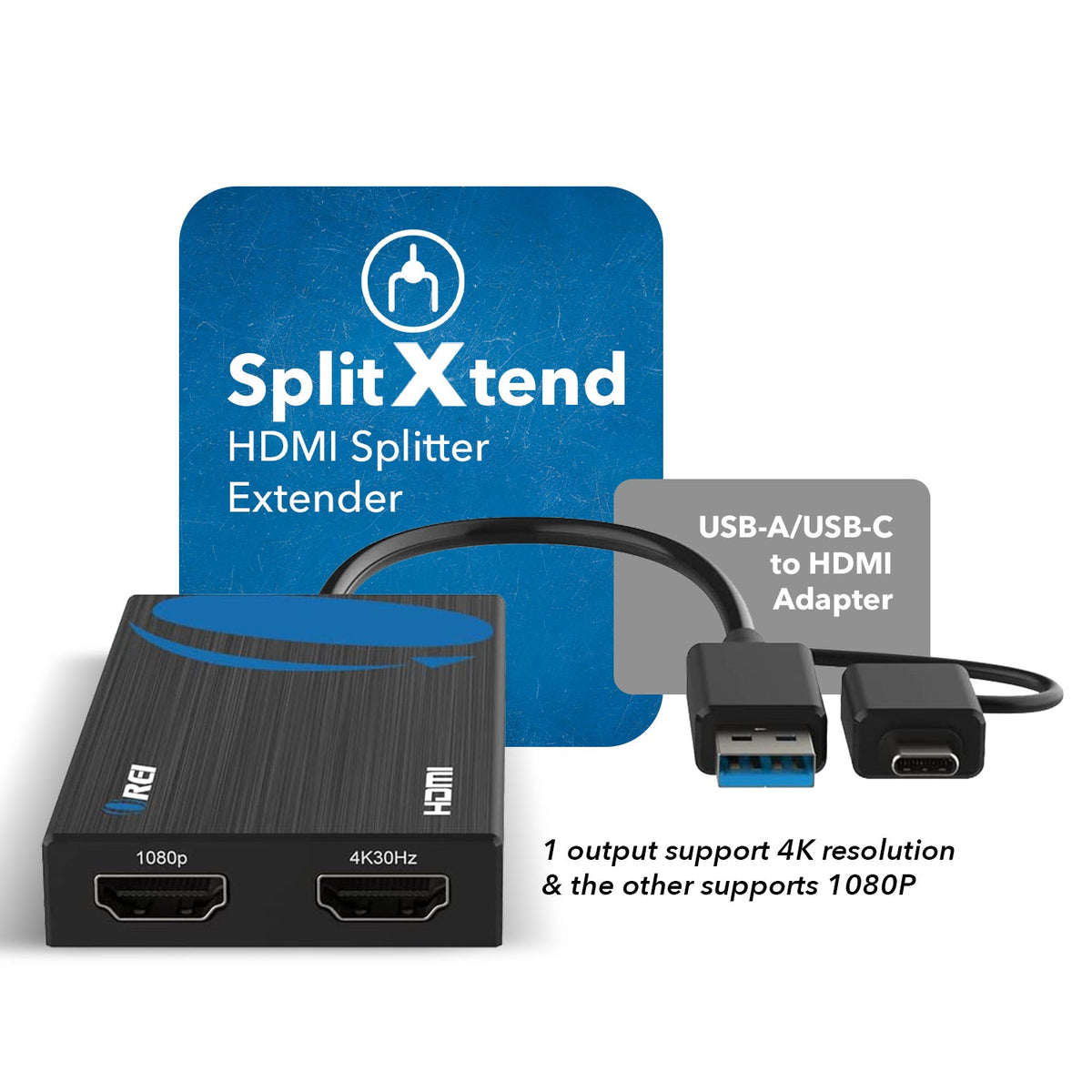 SplitExtend® USB to HDMI Display Adapter
