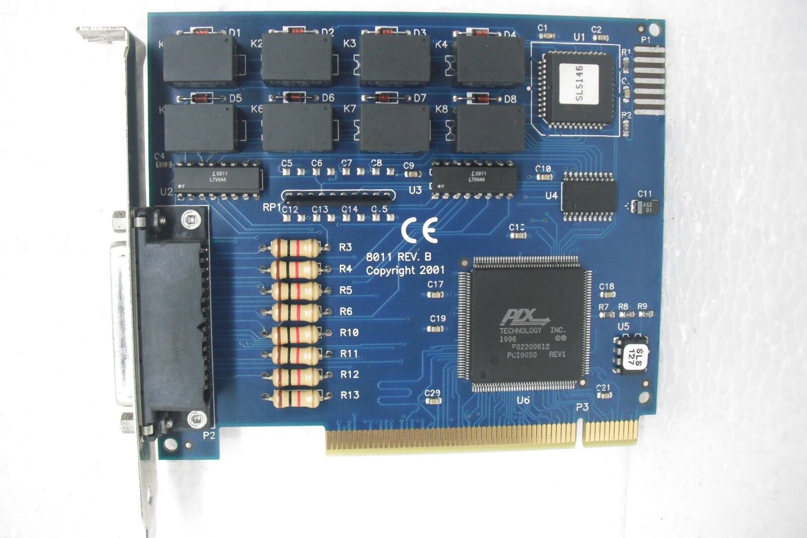 Sealevel 8011 RoHS-Compliant PCI 8 Form C Relay Output / 8 Isolated In